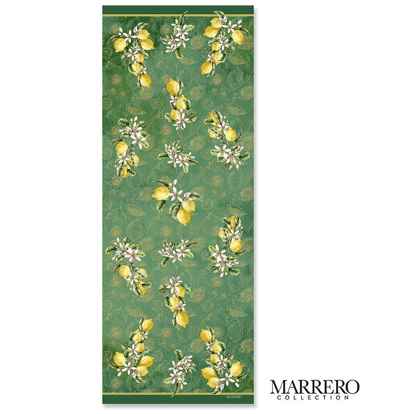 Lemon Print Oblong Scarf – Marrero Collection